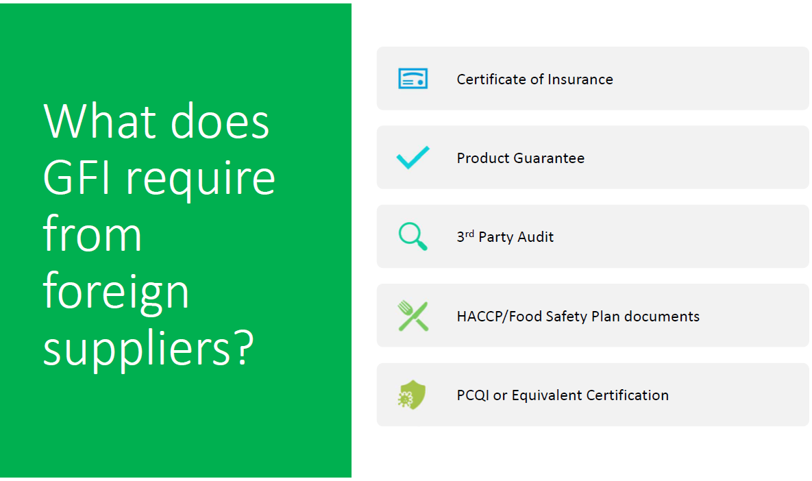 Detailed Foreign Vendor Requirements (English & Español) – Gourmet Foods International